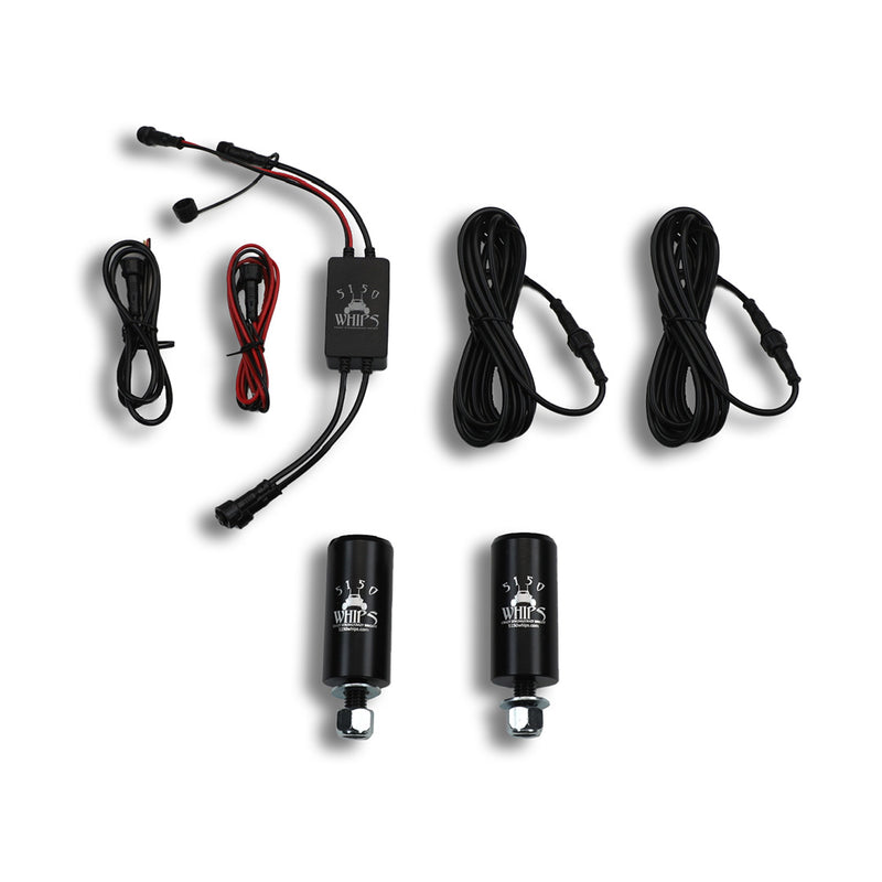 5150 Platinum 2x 187 LED Whips (1 Pair) - 5150 Whips